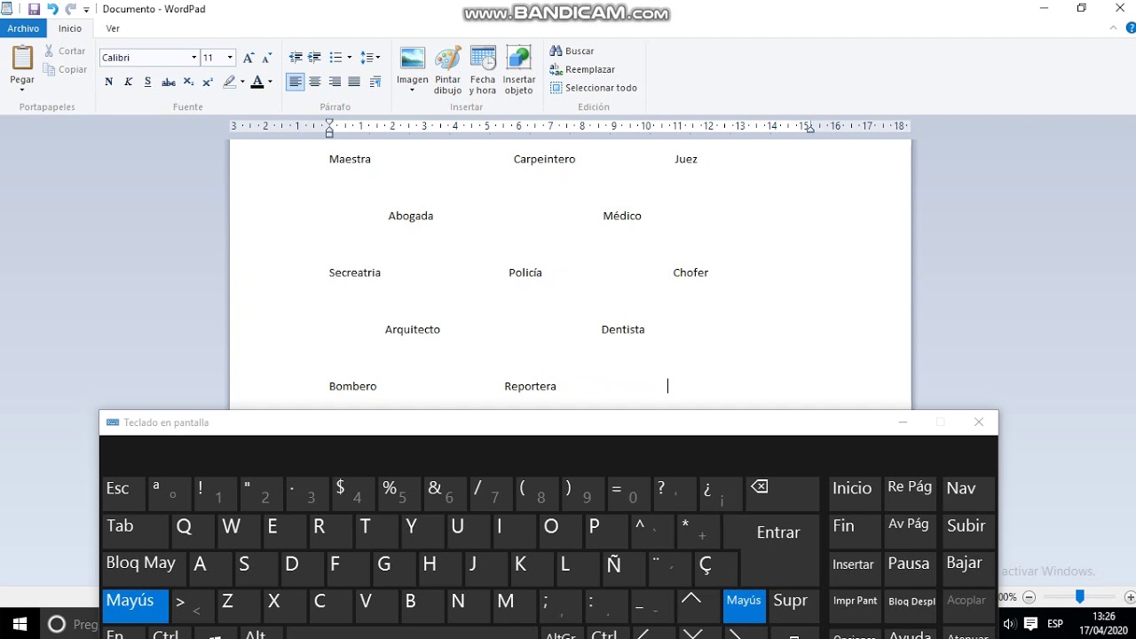 CAMBIAR TIPO DE LETRA Y COLOR EN WORDPAD - YouTube