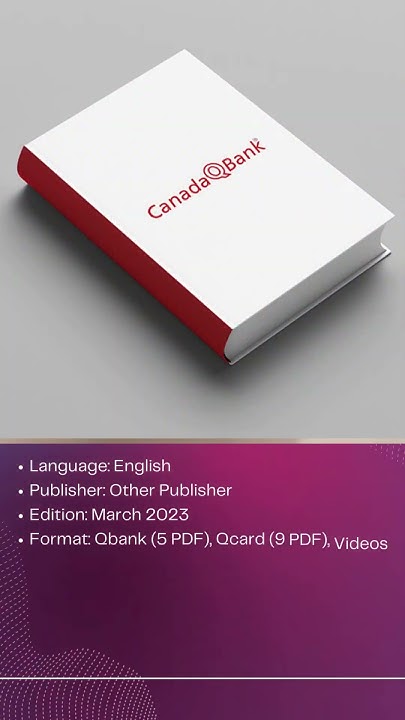 CanadaQbank PEBC EE Review Course 2023 (Qbank (5 PDF), Qcard (9 PDF) - YouTube