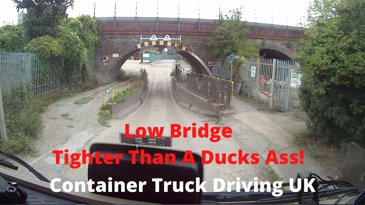 Low Bridge Tighter Than A Ducks Ass - Mercedes Actros HGV Truck Driving ...