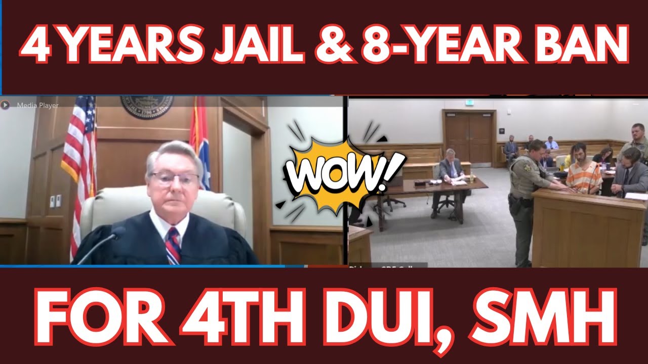 4 Years Jail & 8-Year License Ban for 4th DUI: Judge Wolfe's Brutal ...