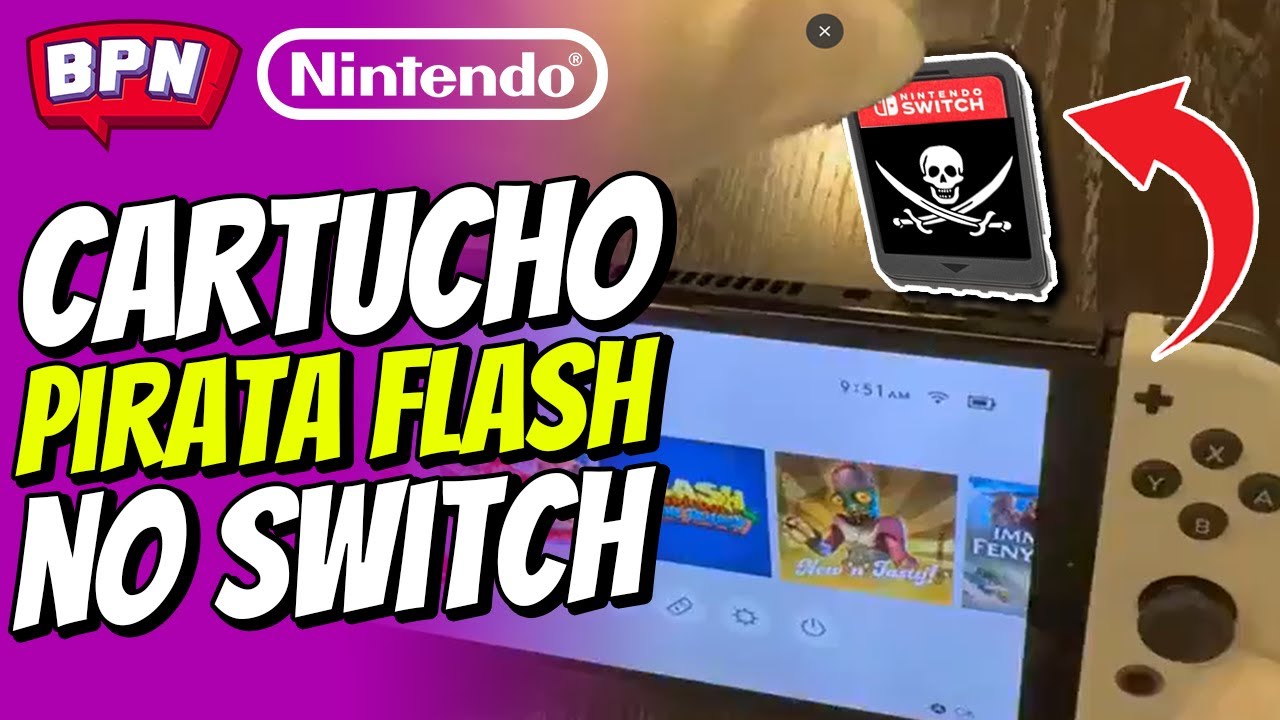 CARTUCHO FLASH PIRATA chegando no NINTENDO SWITCH em 2024 e isso é um ...