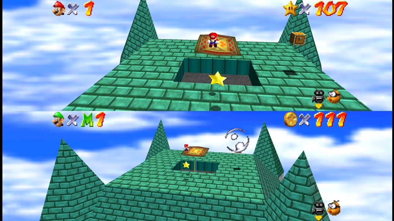 Super Mario 64 Co-op! - The Big House in the Sky - YouTube