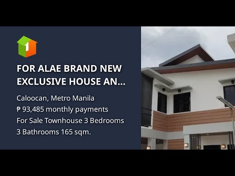FOR ALAE BRAND NEW EXCLUSIVE HOUSE AND LOT - YouTube