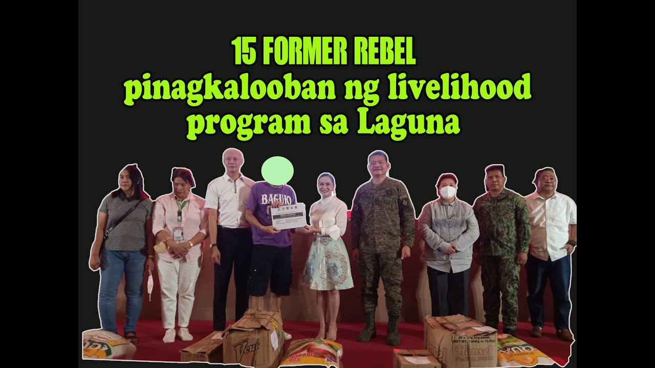 Awarding of the DOLE Livelihood Program to Former Rebels (FRs) at Sta ...