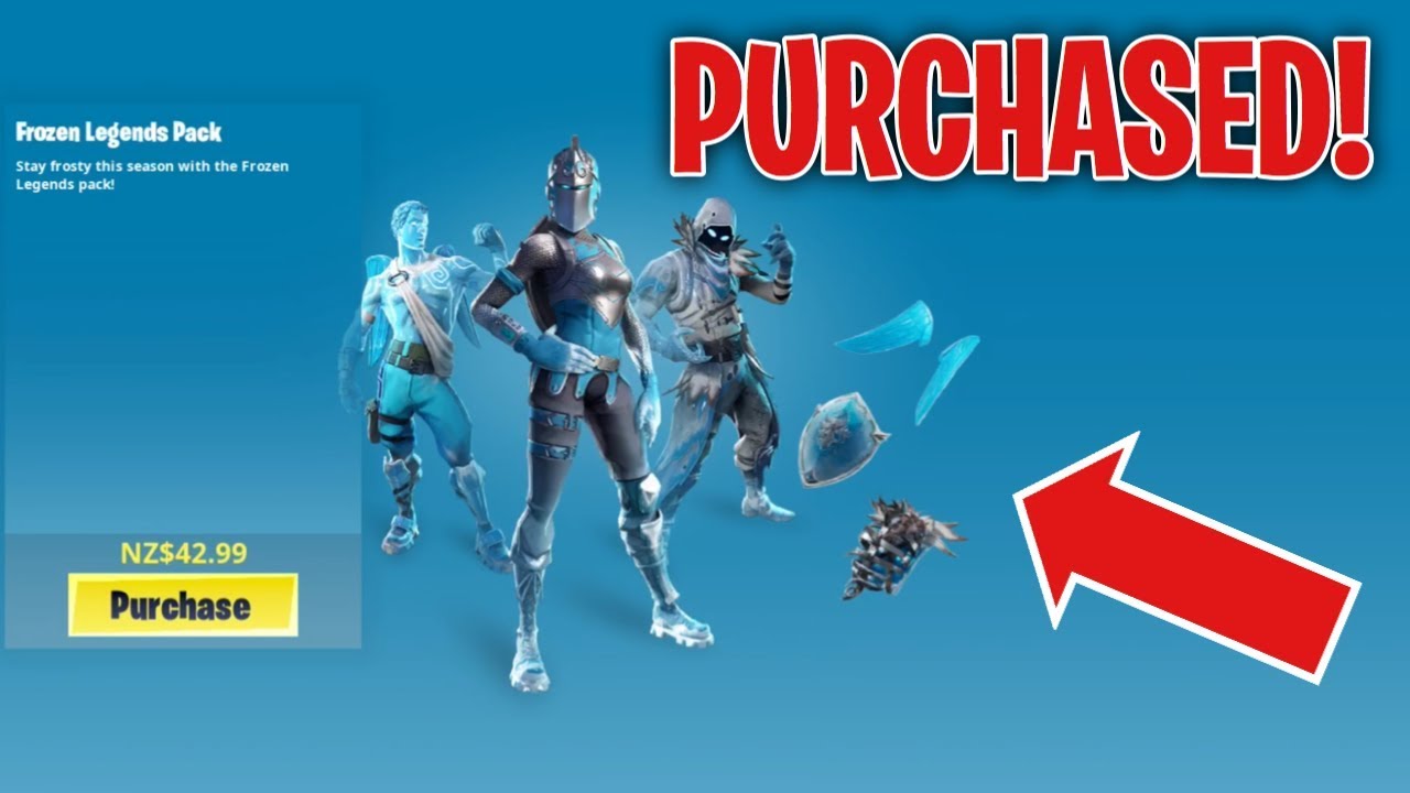 *NEW* BUYING FROZEN LEGENDS PACK IN FORTNITE - YouTube