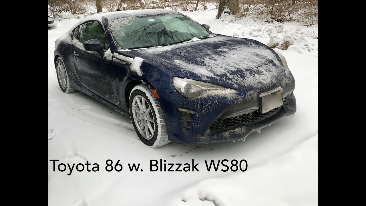 Toyota 86 In Snow with Blizzak WS80 - Steep Hill Test (GT86, FRS, BRZ ...