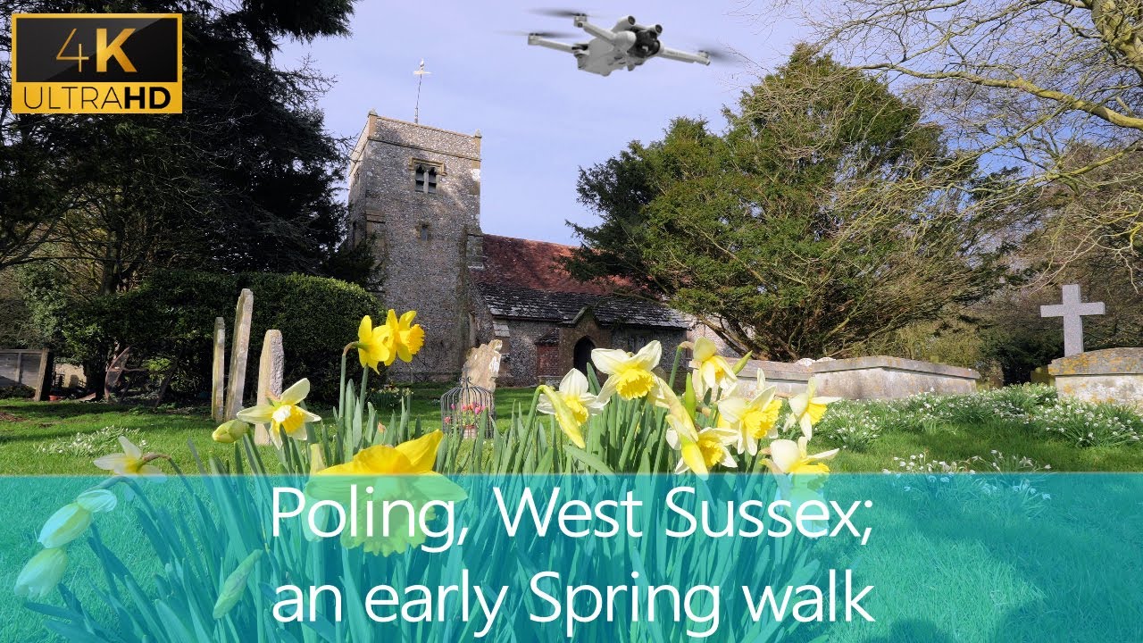 Poling, West Sussex - an early Spring walk - YouTube