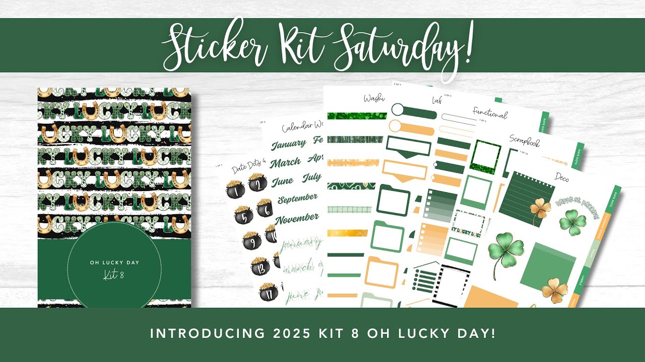 P2P New Releases - Sticker Kit Saturday 🎉 | Kit 8 Oh Lucky Day Quick ...