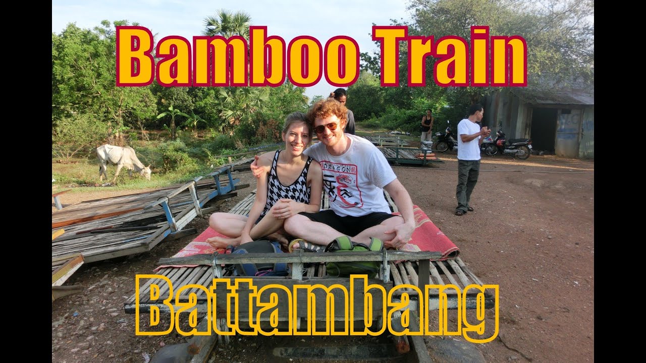 Bamboo Train in Battambang, Cambodia (Norry Ride / Nori Rail) ណូរី ...