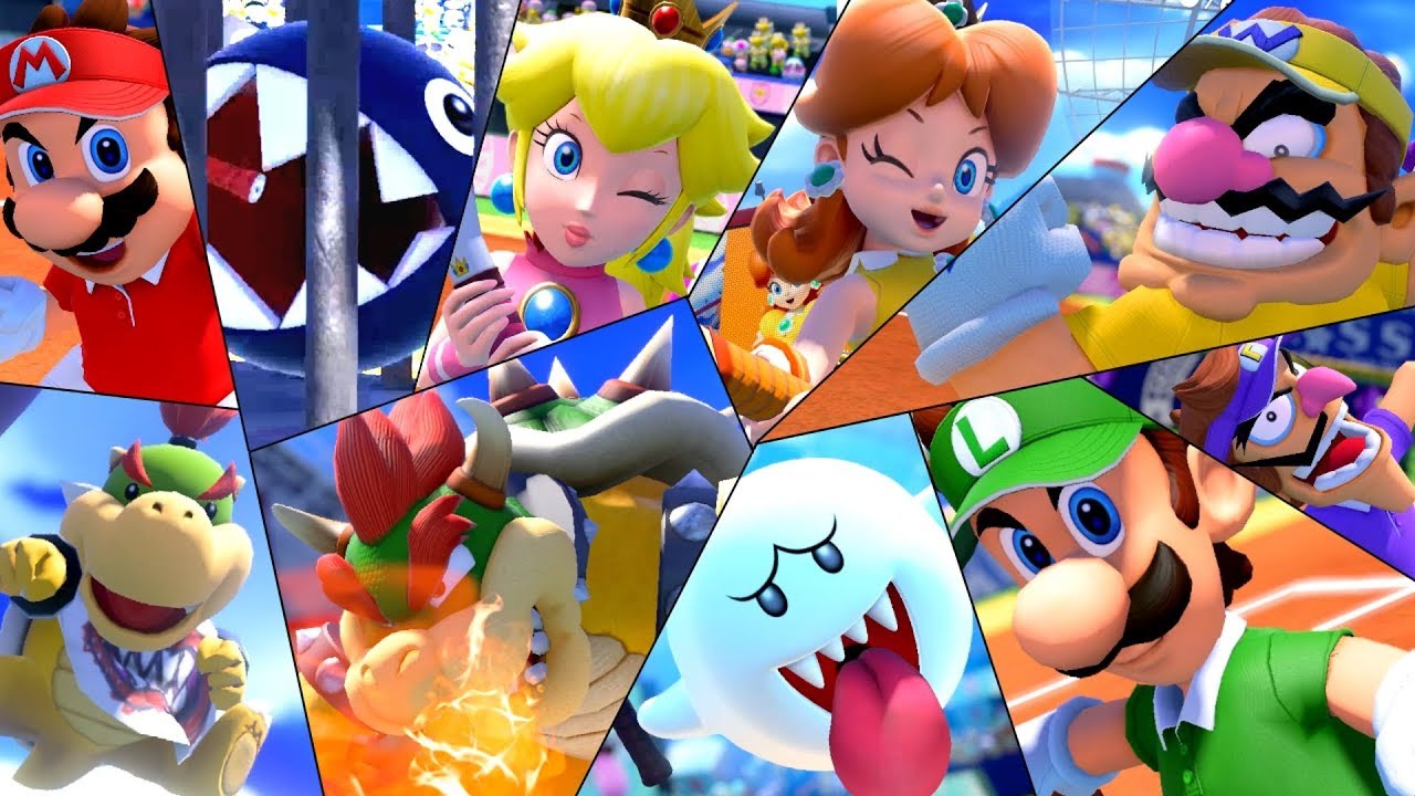 Mario Tennis Aces All Character Entrance Animations Youtube