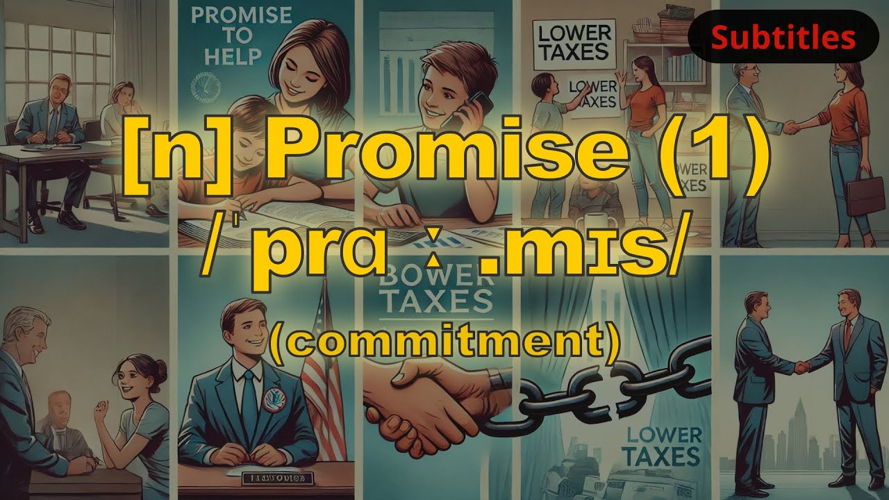 [n] Promise meaning (commitment) with 5 examples - YouTube