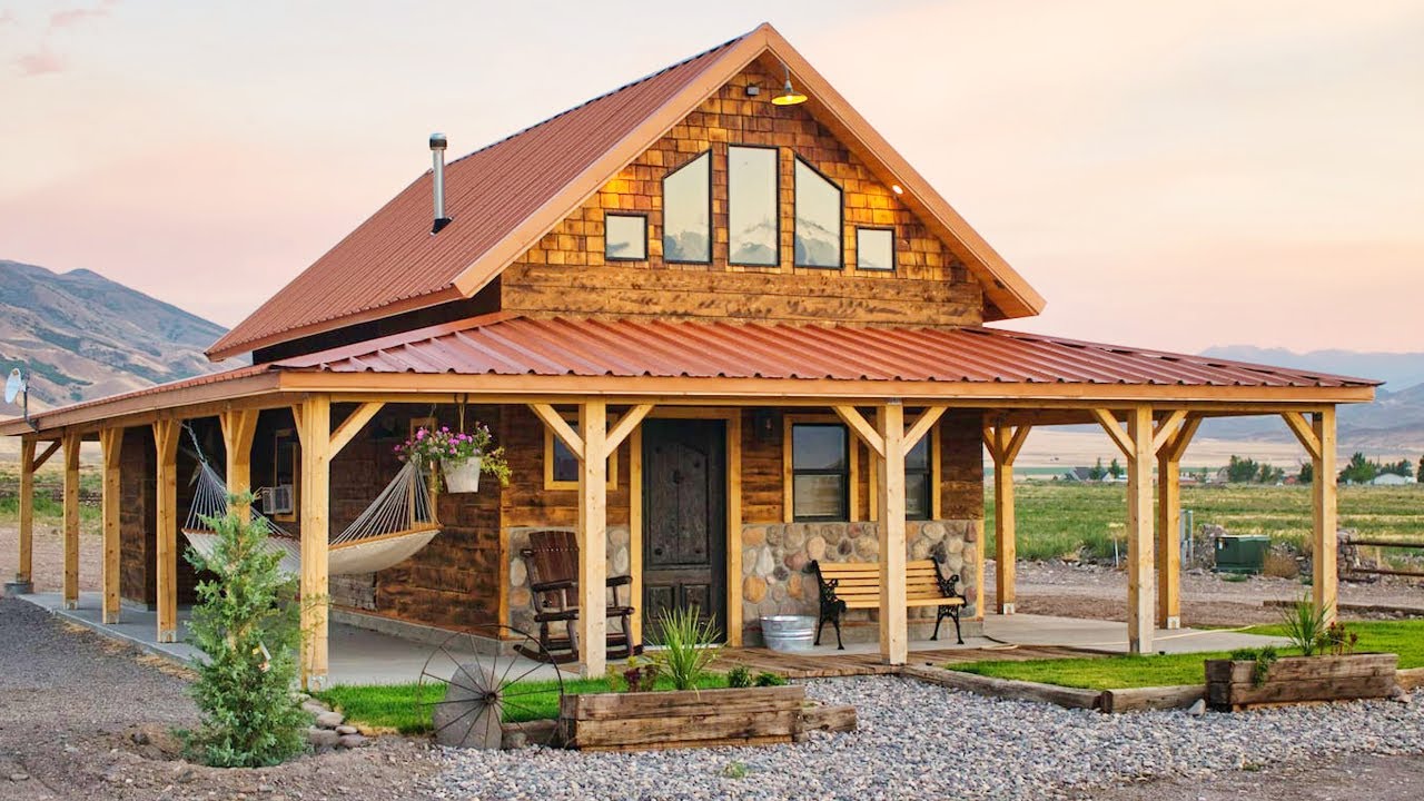Stunning Gorgeous The Cobblestone Ranch Cabin | Lovely Tiny House - YouTube