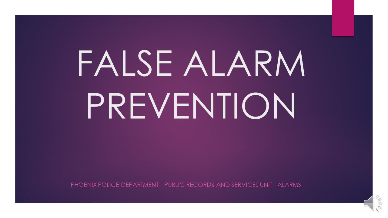 City of Phoenix Police Department False Alarm Prevention Program - YouTube