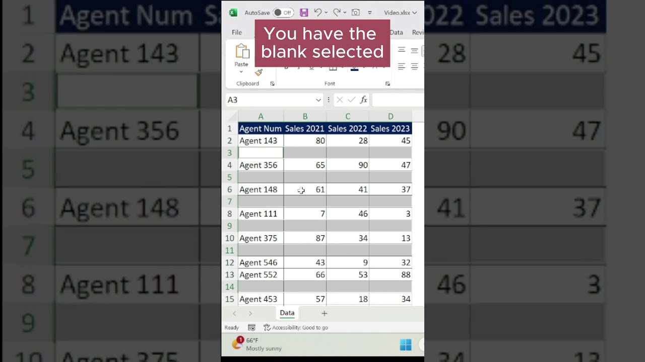 How To Delete Blank Rows In Between Data In One Go excel How To Delete Blank Rows In Between Data In One Go excel