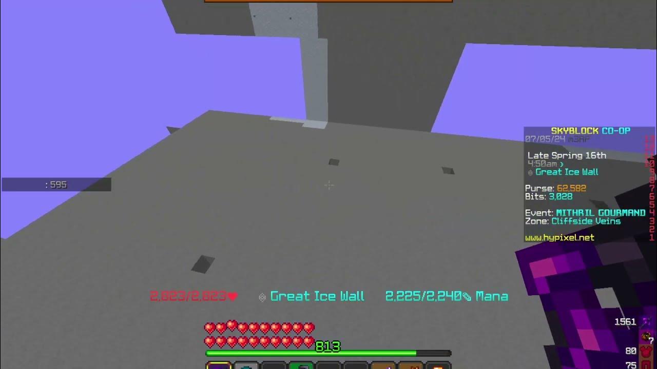 peak cobblestone mining in hypixel skyblock - YouTube