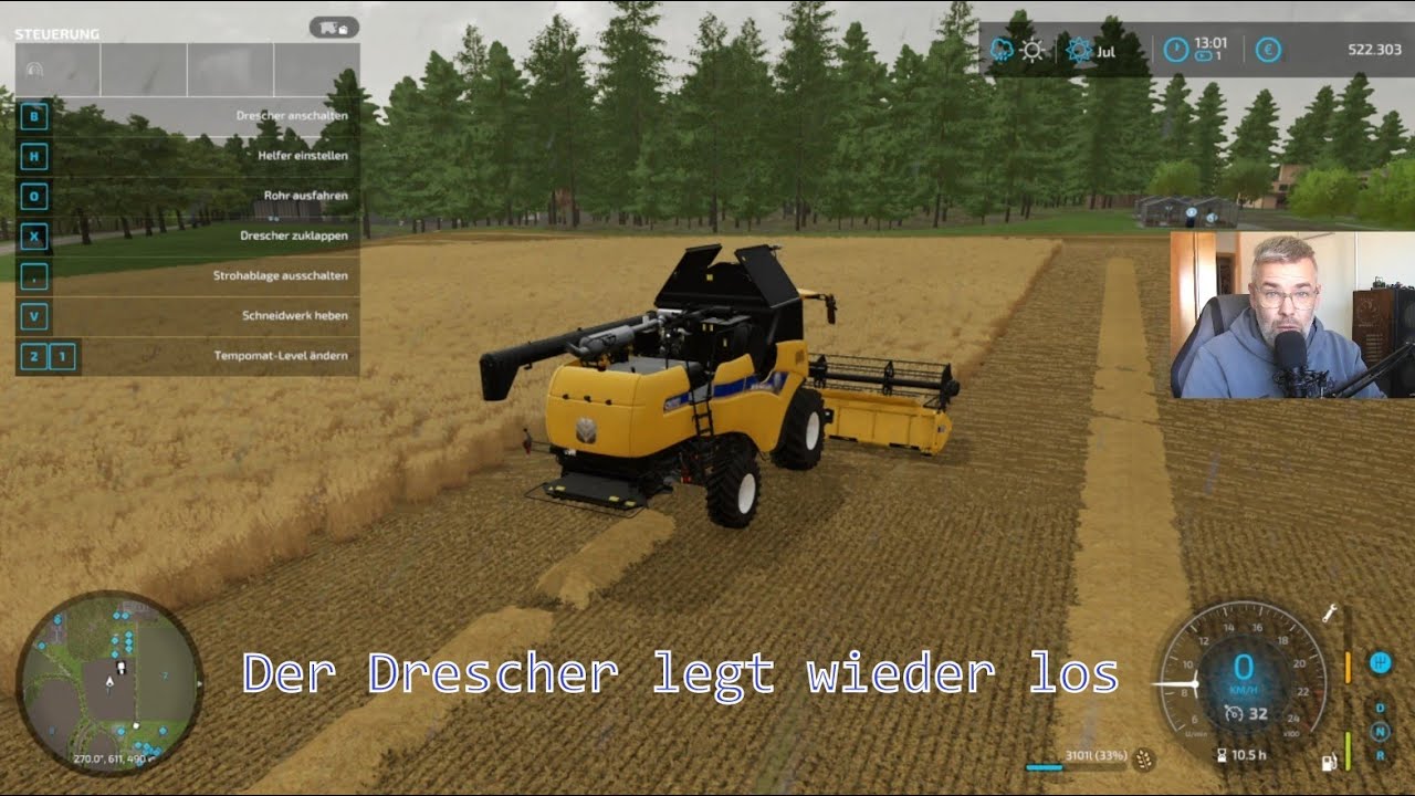 DER DRESCHER LEGT WIEDER LOS | LS22 | #7 | OSTBECK - YouTube