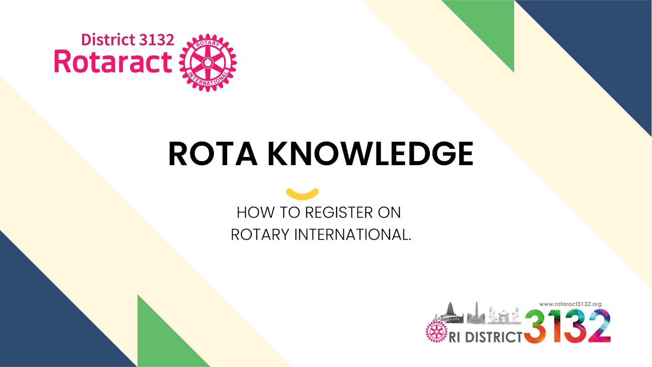 How to Register on Rotary International ? - YouTube