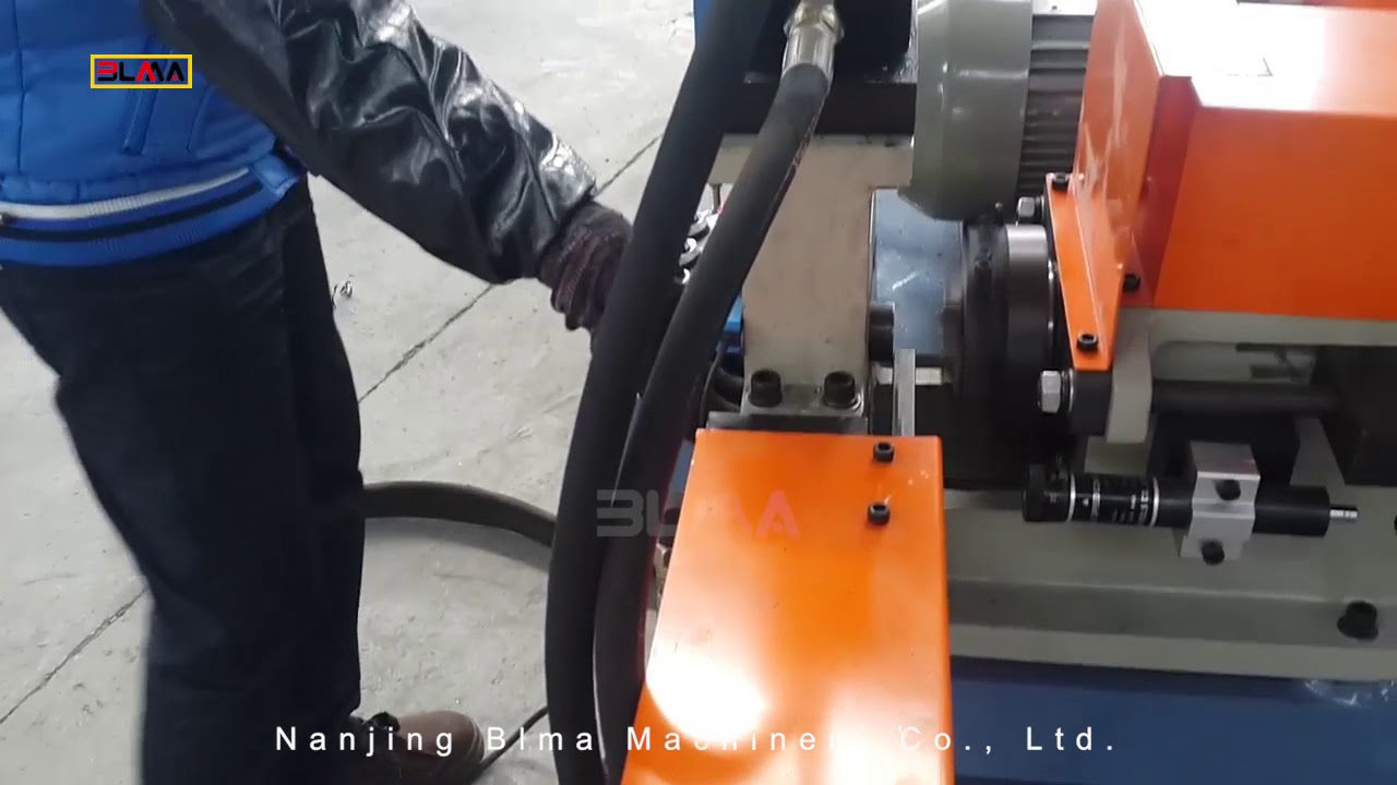 pipe chamfering machine - YouTube