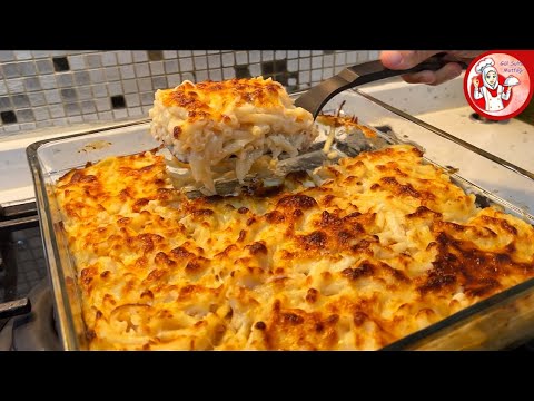 BEŞAMEL SOSLU FIRINDA MAKARNA TARİFİ💯Su böreği tadında 👌