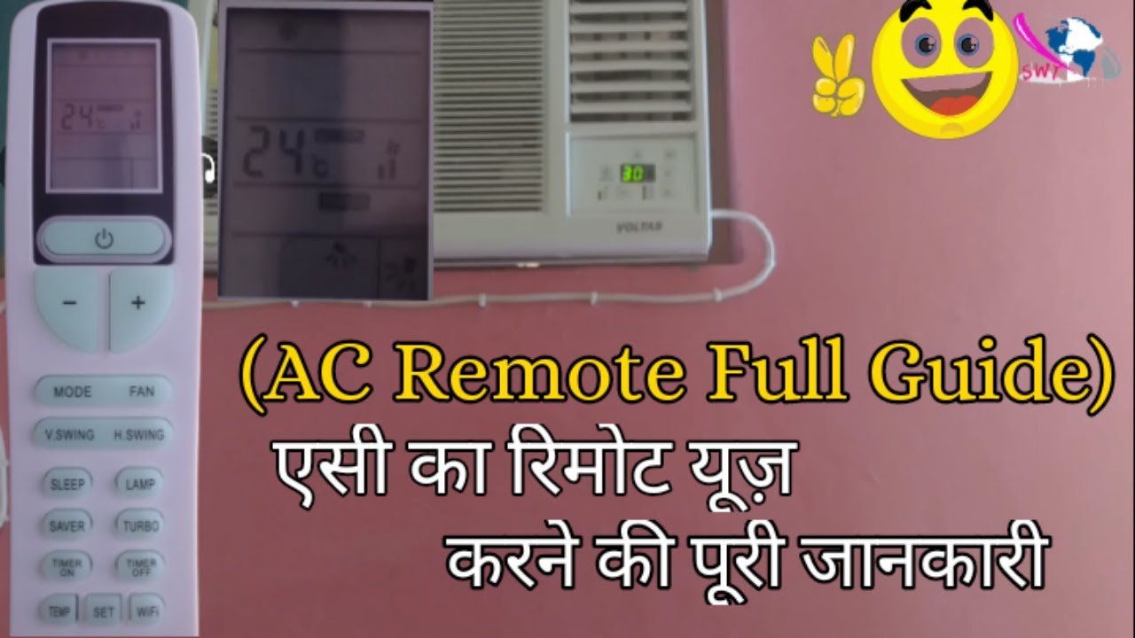 How to Use Air Conditioner Remote Control Functions & Settings | Voltas ...