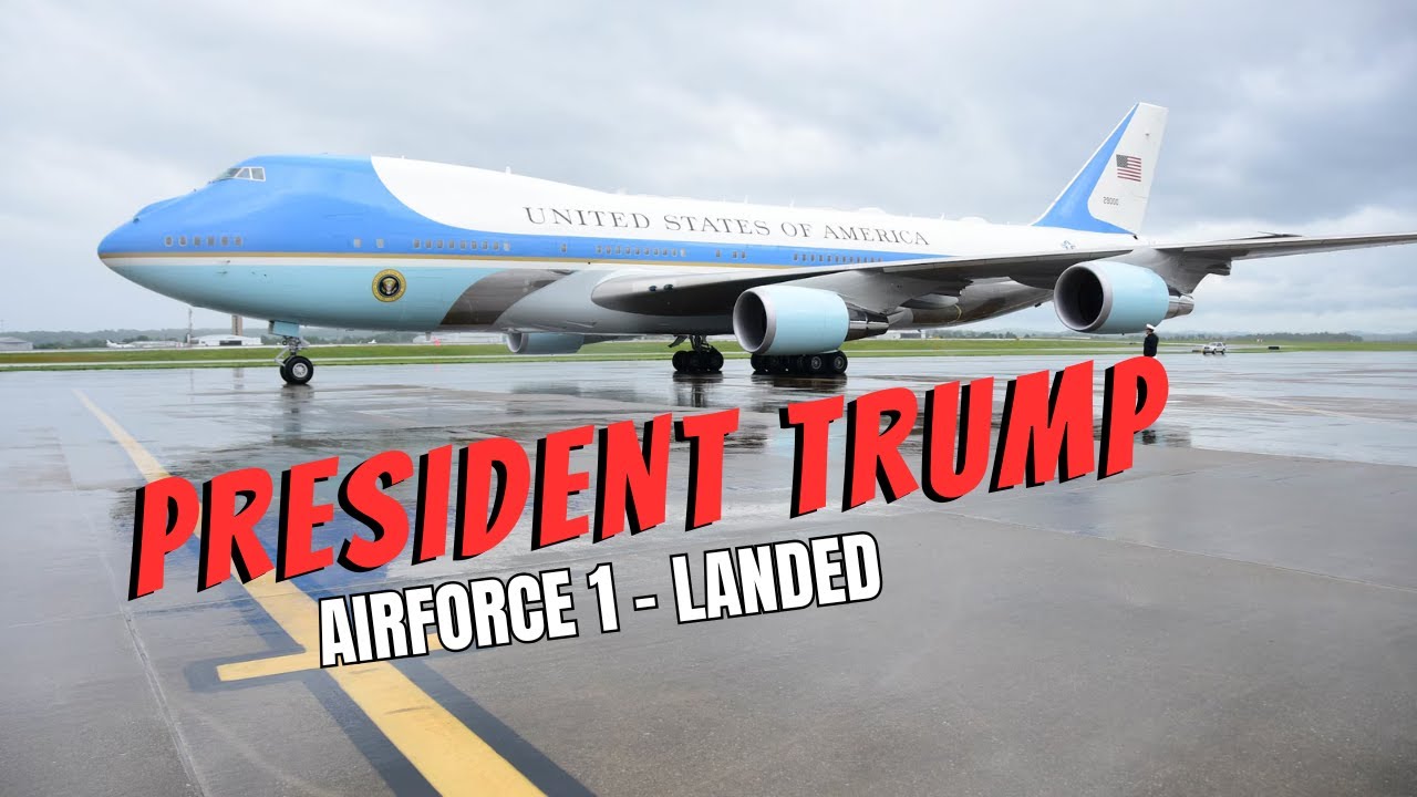 Drive by TRUMP Airforce One & the Assassin's Golf Course Hideout 2/2 ...