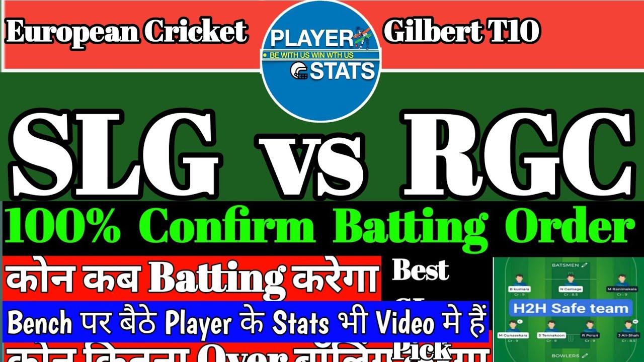 slg vs rgc | SLG vs RGC Dream11 Prediction | SLG vs RGC Dream11 | SLG ...