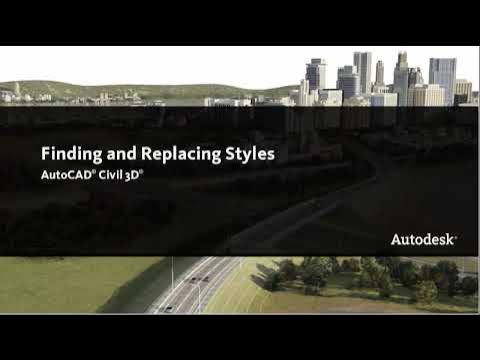 AutoCAD Civil 3D Tutorial - Find and Replace Styles - YouTube