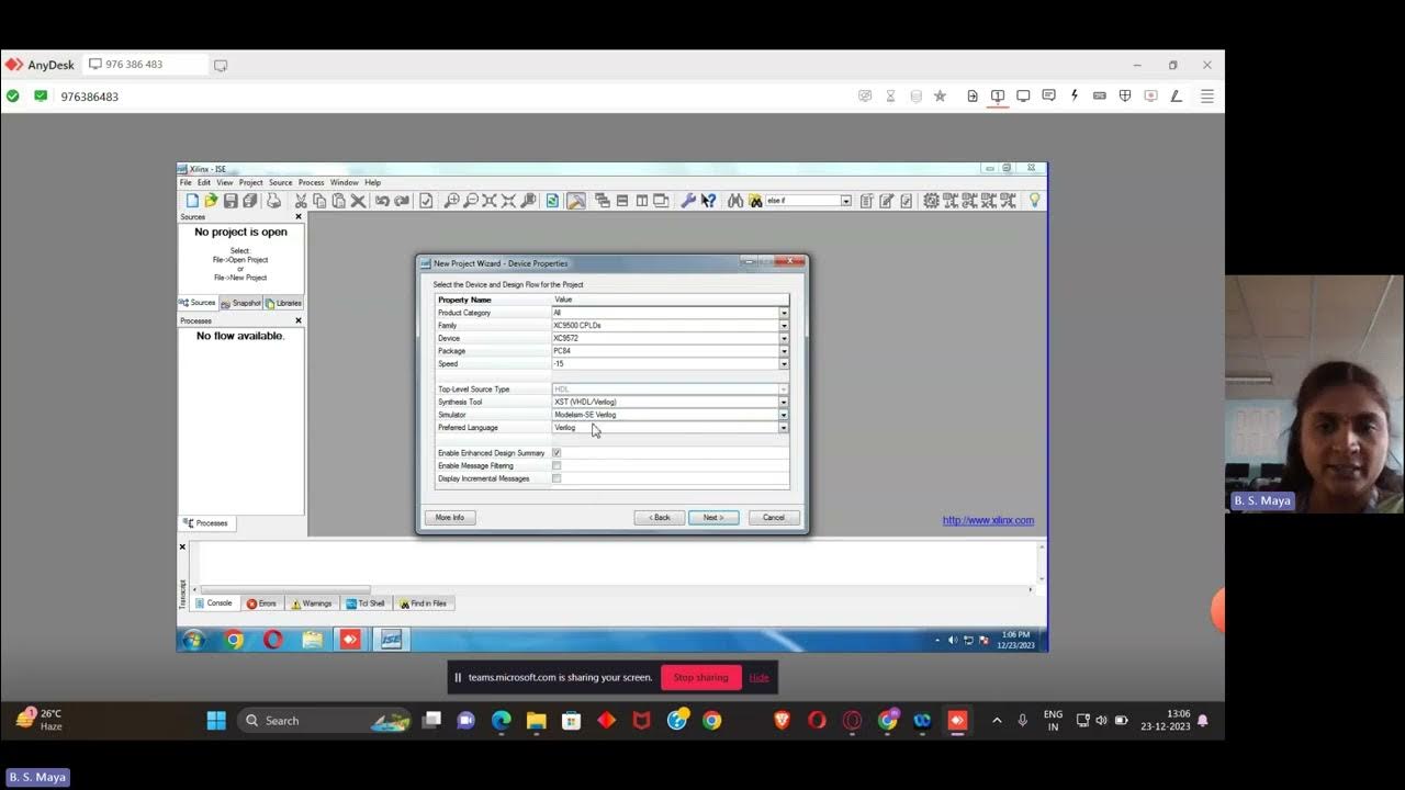 Demonstration of basic gate NOT using verilog in xilinx -VTU-BCS302-DDCO - YouTube