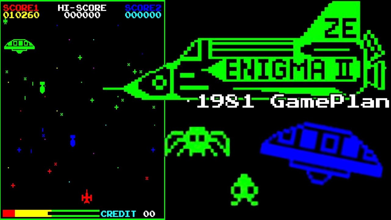 Enigma 2 1981 GamePlan アーケード - YouTube