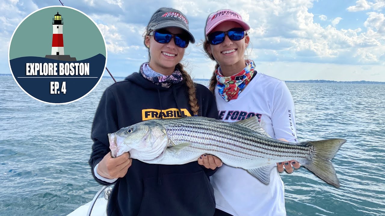 FISHING FOR STRIPED BASS OFF THE COAST OF BOSTON | Gale Force Twins ...