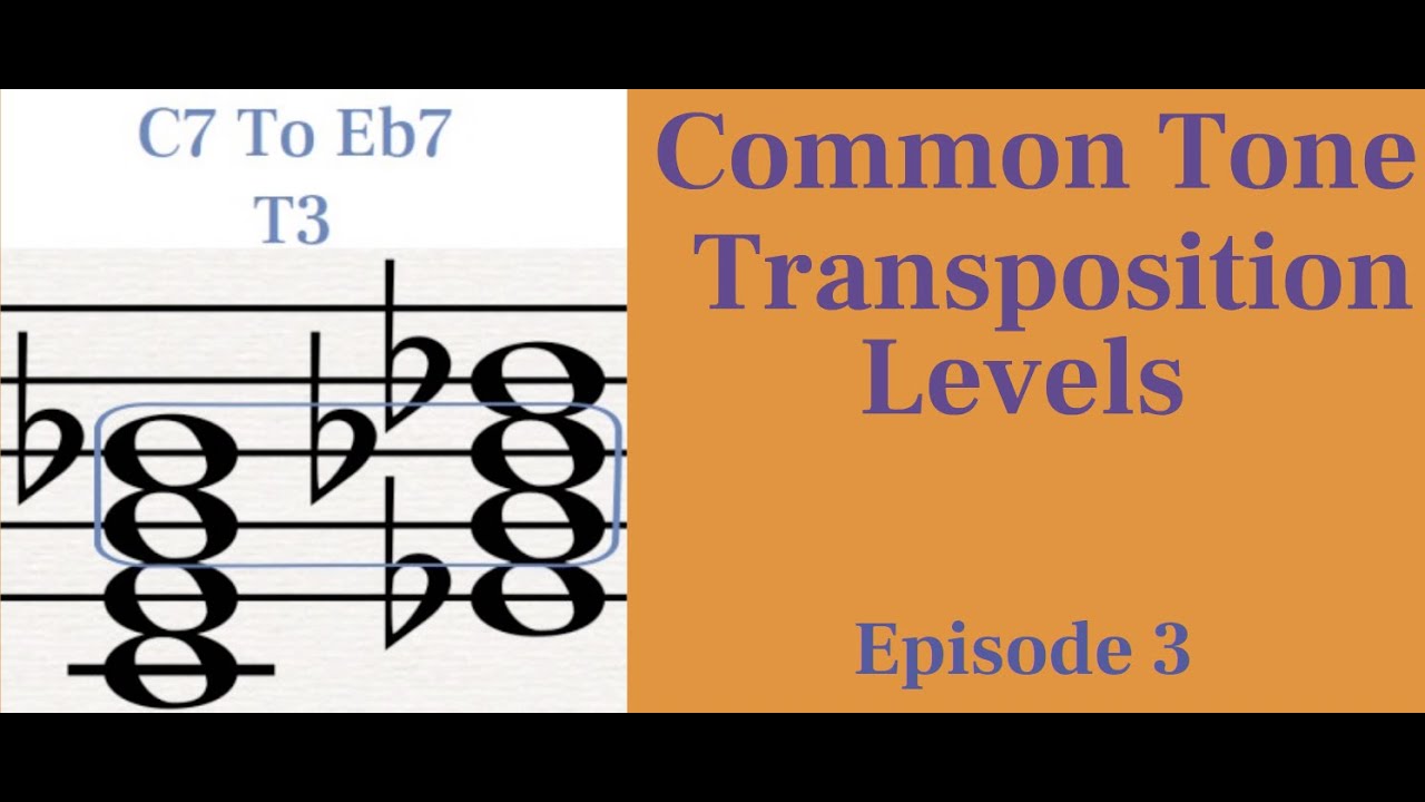Finding Smooth Common Tone Transposition Levels For Any Chord - YouTube