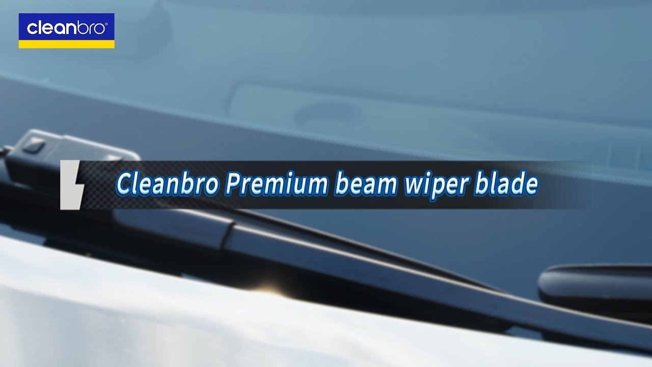 cleanbro Premium Silicone beam wiper blade - YouTube