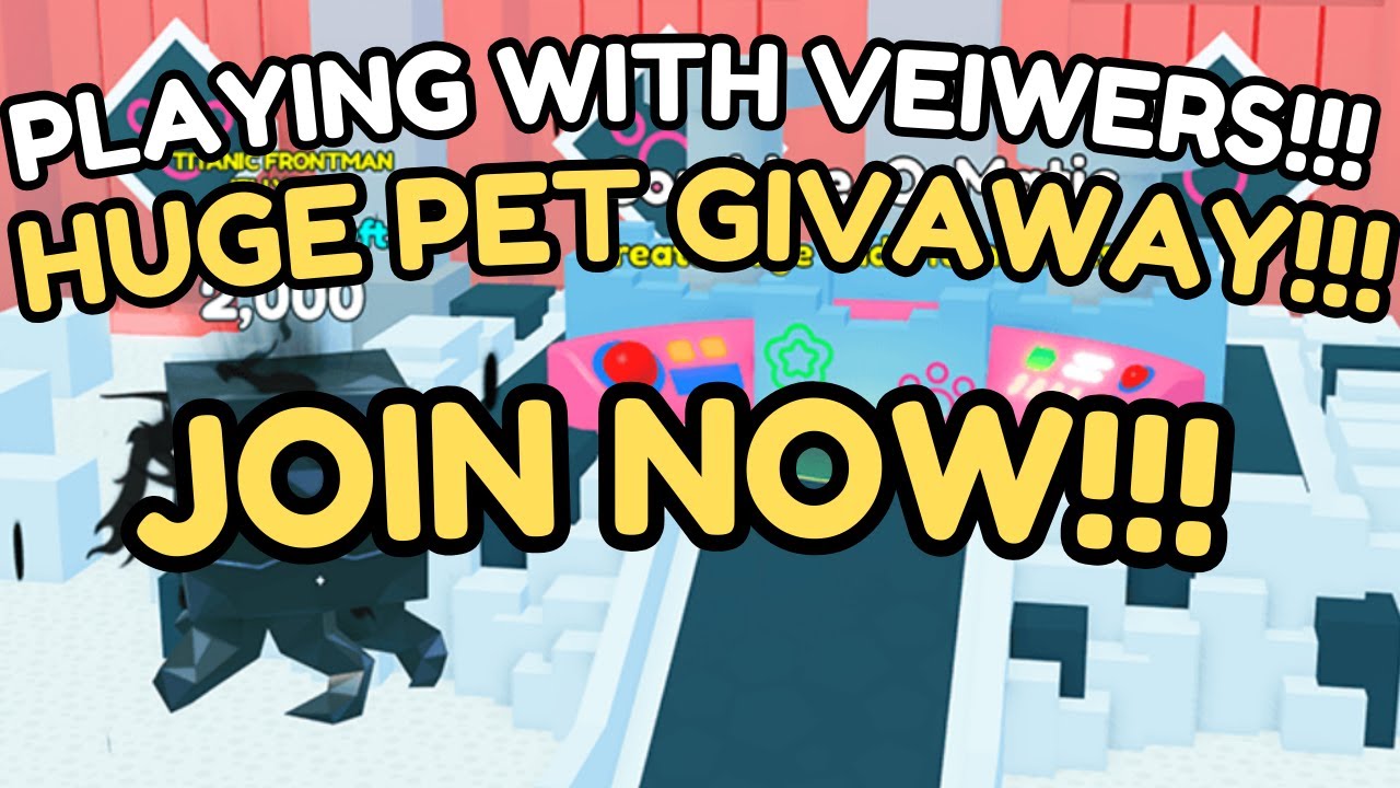 *PS99* GIVING AWAY HUGE PETS IN PET SIMULATOR 99 - YouTube