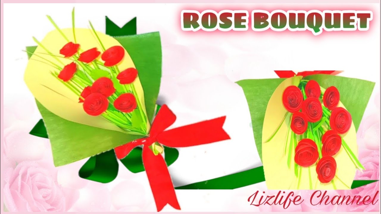 SIMPLE ROSE BOUQUET/ Lizlife Channel - YouTube