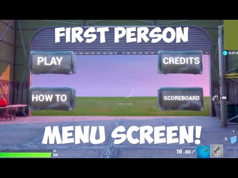 How to make a FIRST PERSON MENU SCREEN in Fortnite Creative! - YouTube