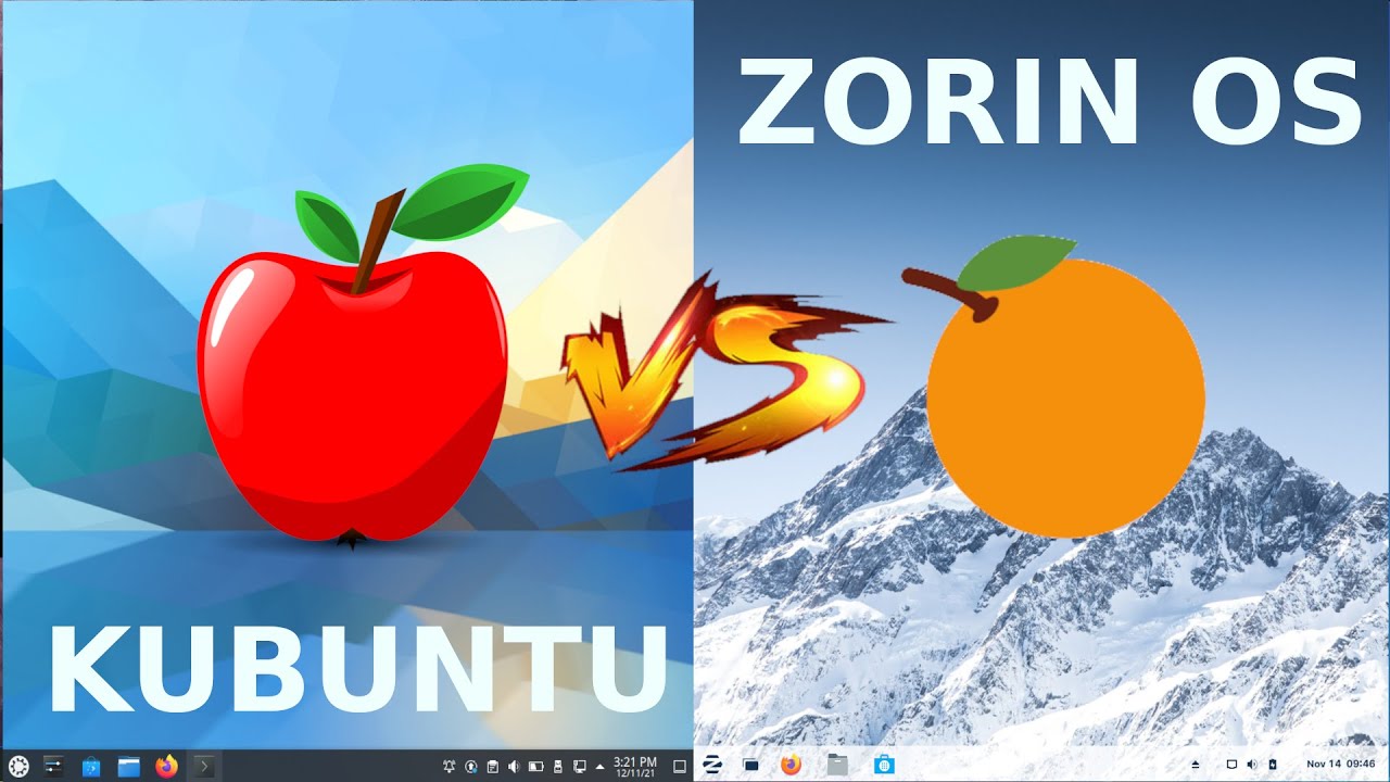 Kubuntu 2110 vs Zorin OS 16 - YouTube