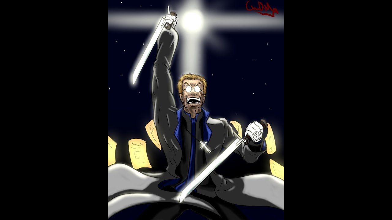 Alexander Anderson (Hellsing) Speedpaint - YouTube