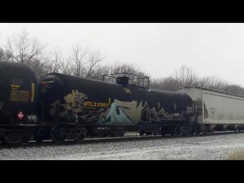 NS 18K @ LOGANSPORT, IN 1 24 23 NS 7633 NS 4393 - YouTube