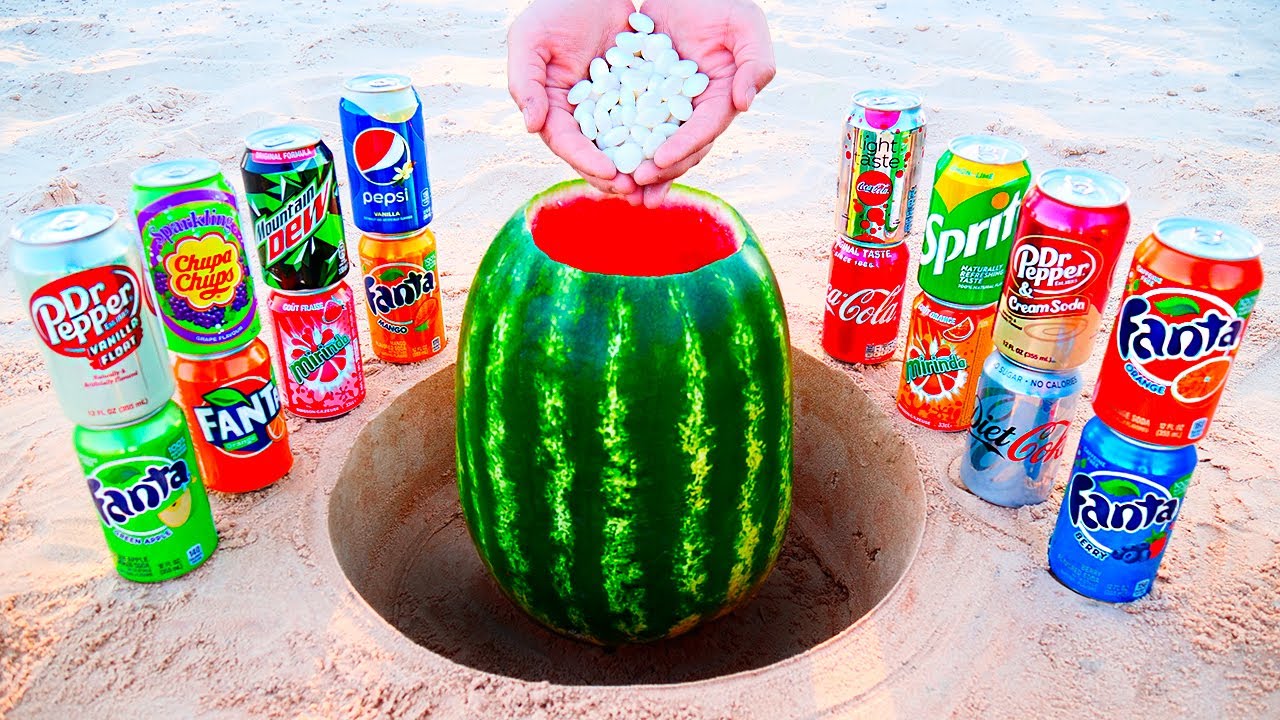 Watermelon vs Pepsi, Different Fanta, Dr Pepper, Sprite, Mtn Dew, Coca ...