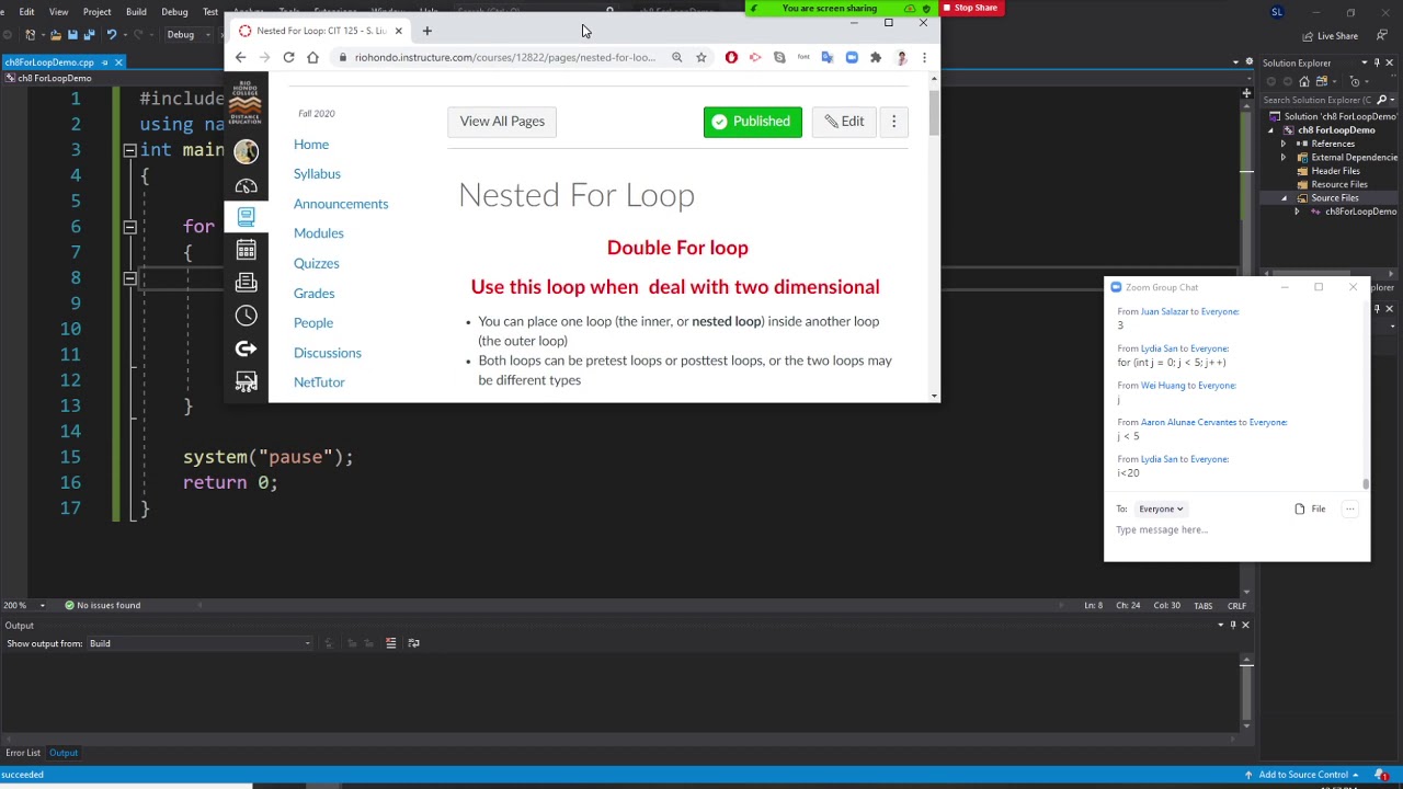 C Programming Nested For Loop Introduction Youtube 4411