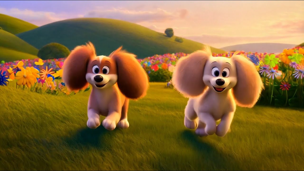 Two Happy Dogs Jumping High - Learn Numbers with Me! - YouTube