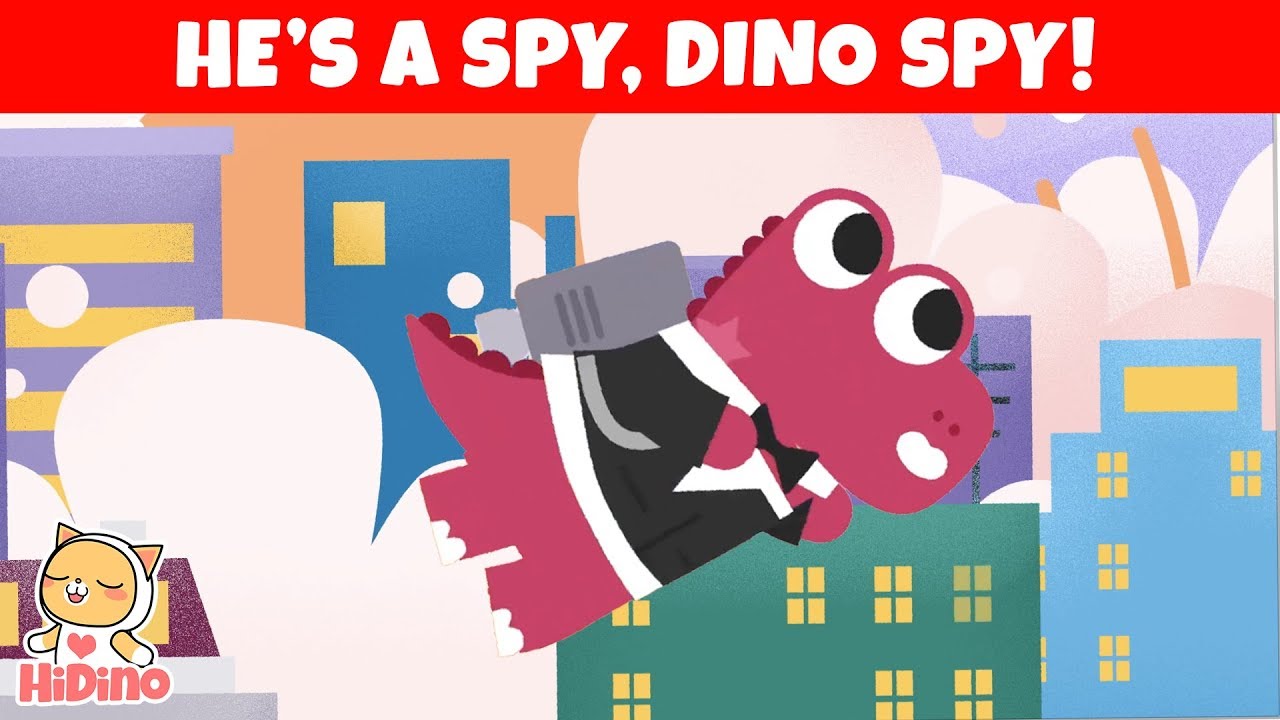 🕵️‍♂️ Dino Spy | Fun stories for kids | HiDino Kids Songs - YouTube