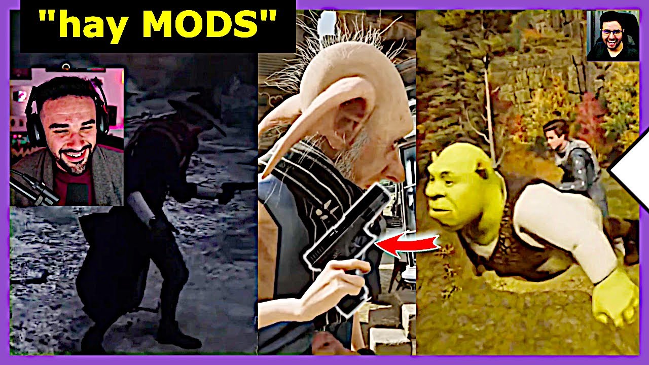 😂 ILLOJUAN muestra MODs: PISTOLA 😝 SHREK DOBBY en Hogwarts Legacy Harry ...