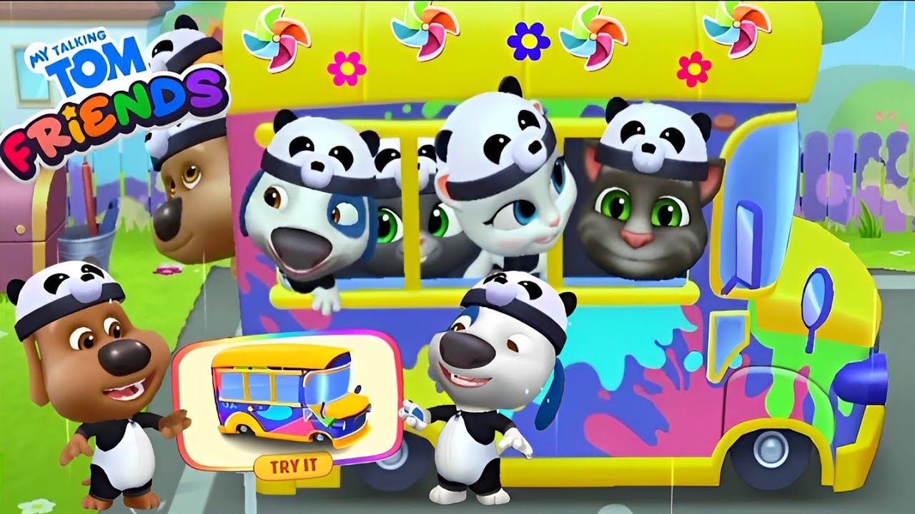🌈🏵️🌿🌺🐼Panda Costume & Color Blast Bus🌿🐼🌺🌈Great Spring Combo Ever🐼🌺🌈My ...