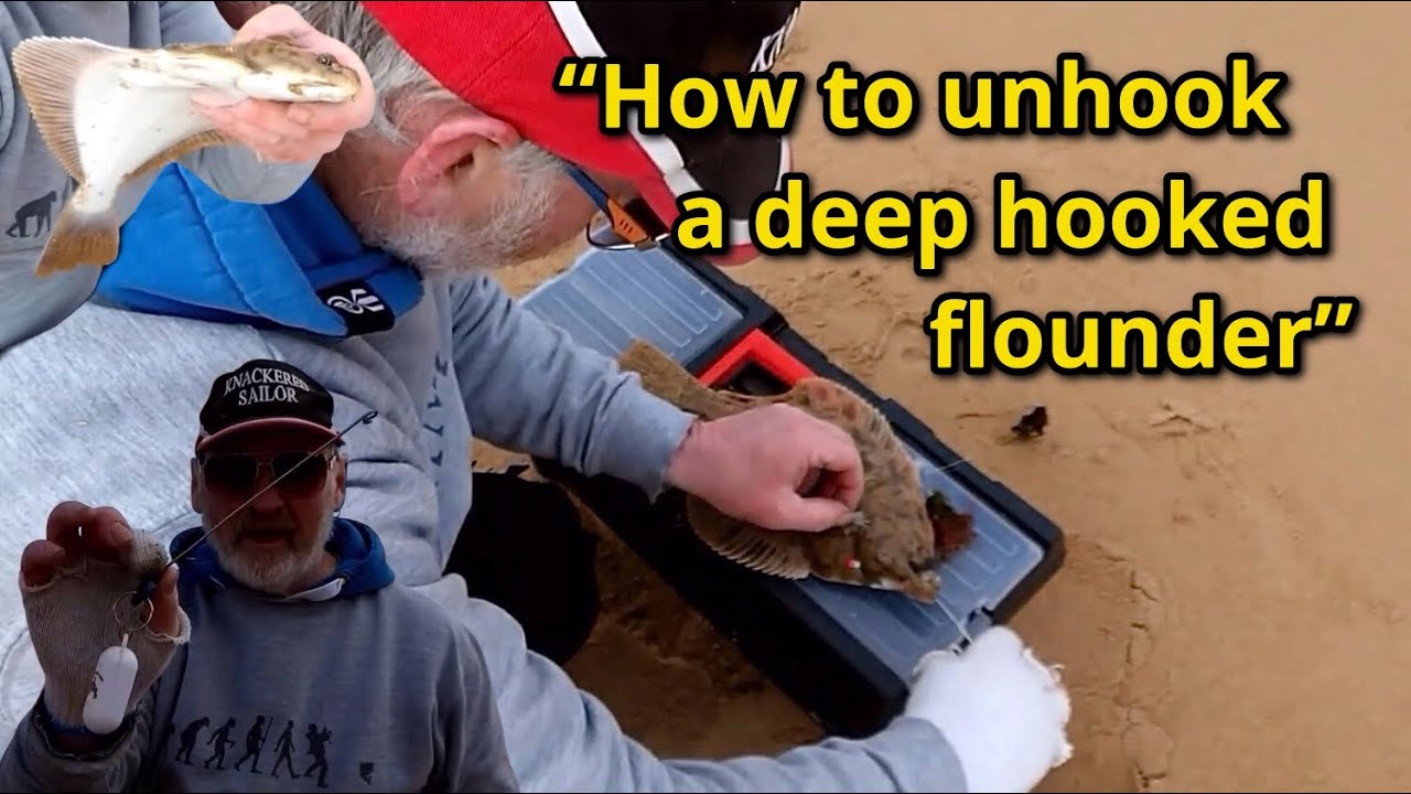 How to unhook a deep hooked flounder: Fishing tips: Fish care: Flatfish ...