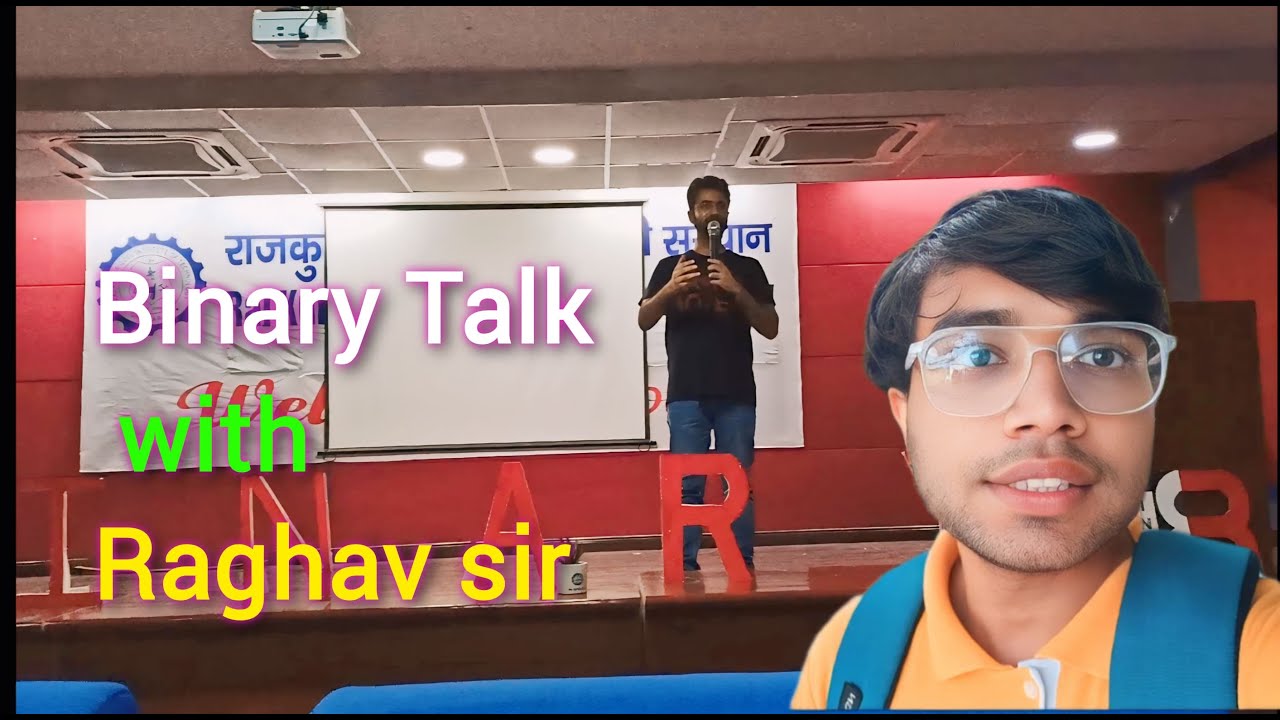 A good interactive session with Raghav Garg sir || Binary Talk || RKGIT - YouTube
