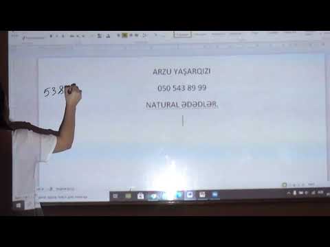 Natural ədədlər. Dərs 1. ARZU YAŞARQIZI (050-543-89-99)