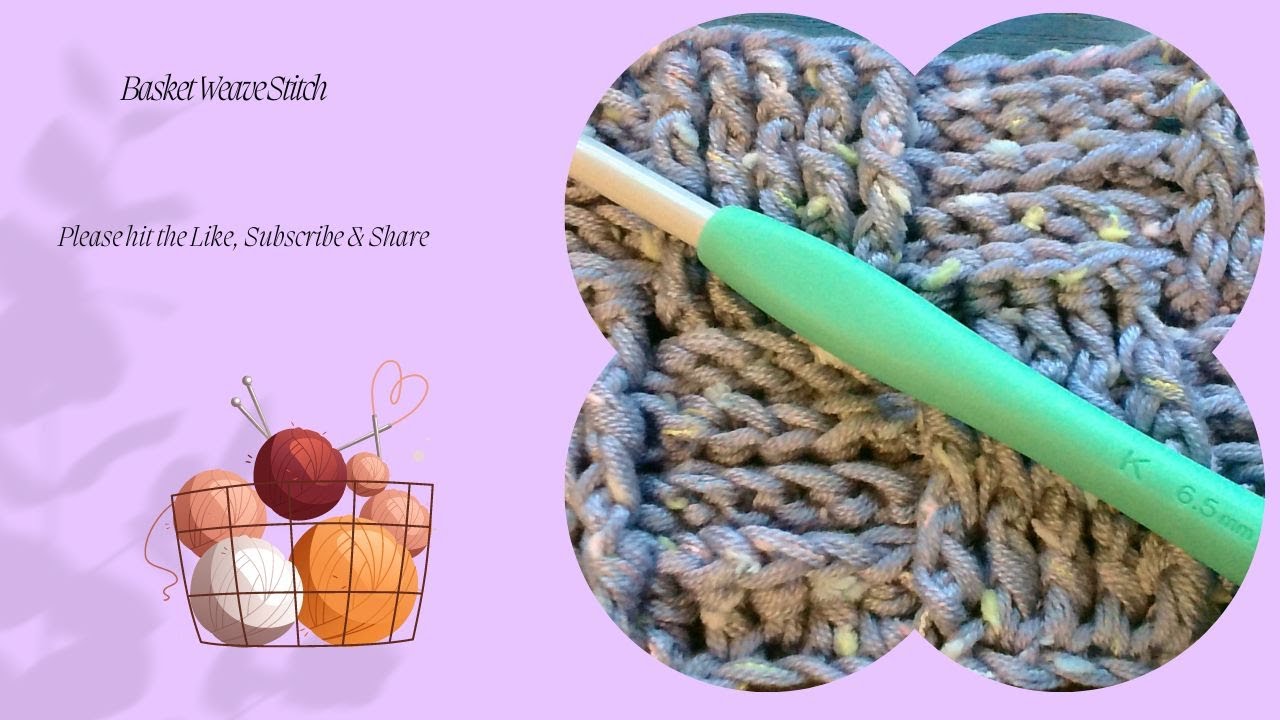 Left handed Basket Weave stitch. - YouTube