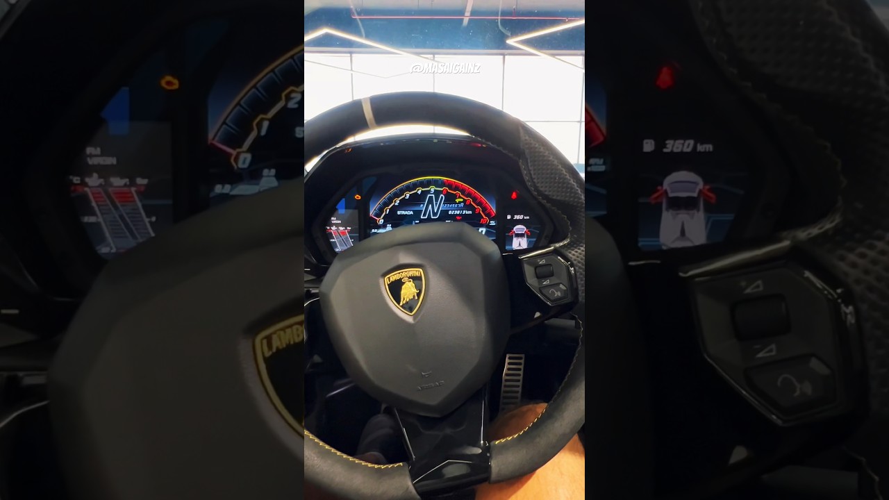 Lamborghini Aventador SVJ POV! Interior and Epic lit speedometer ...