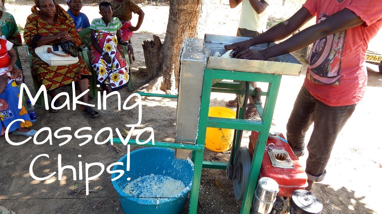 Motorized CASSAVA Chipper Machine - YouTube